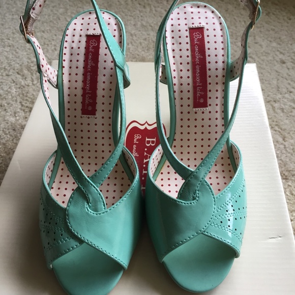 Bait Footwear | Shoes | 4s Inspired Peep Toe Twist Strap Heel | Poshmark